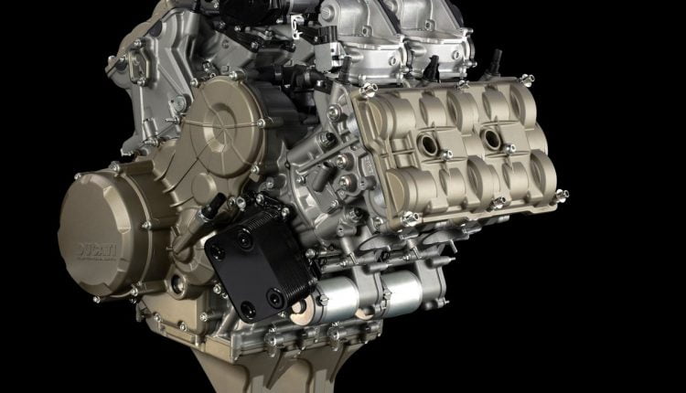 ducati-panigale-v4-engine-spied - Thrust Zone