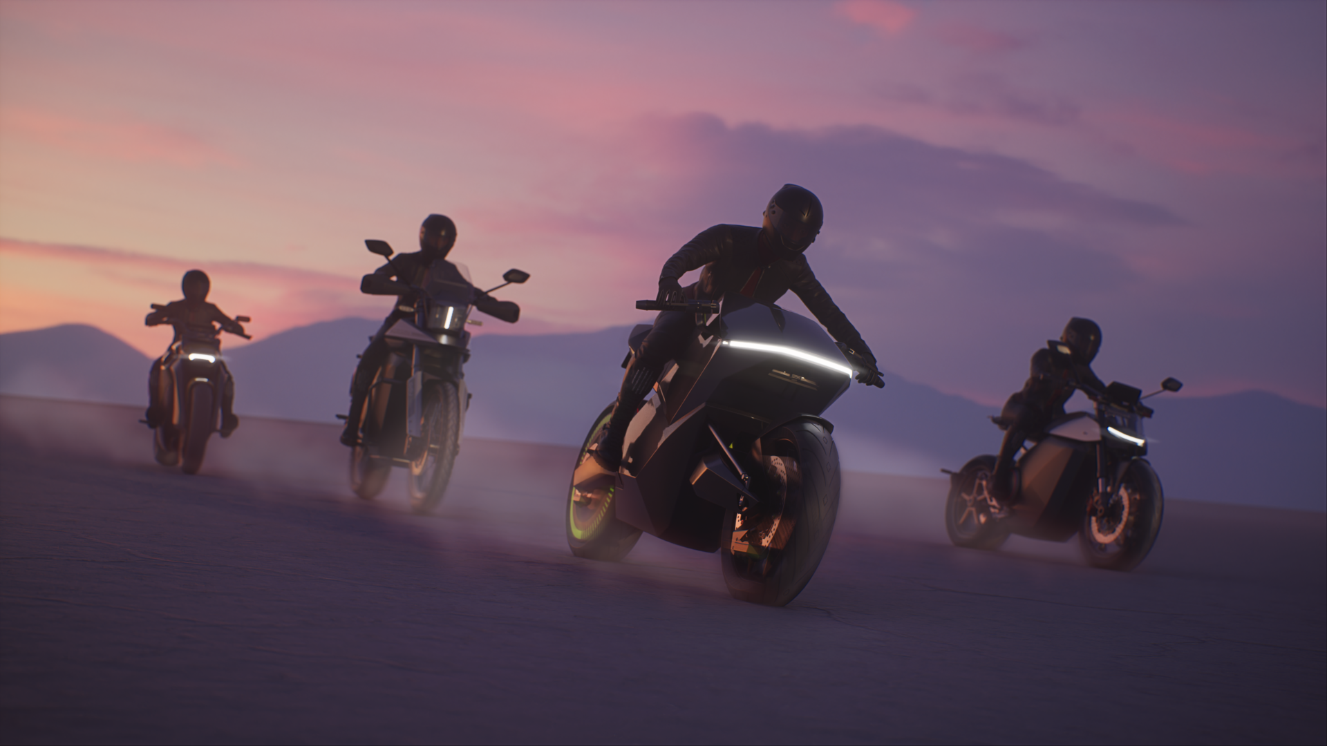 Four Ola Electric Concept Motorcycle Revealed