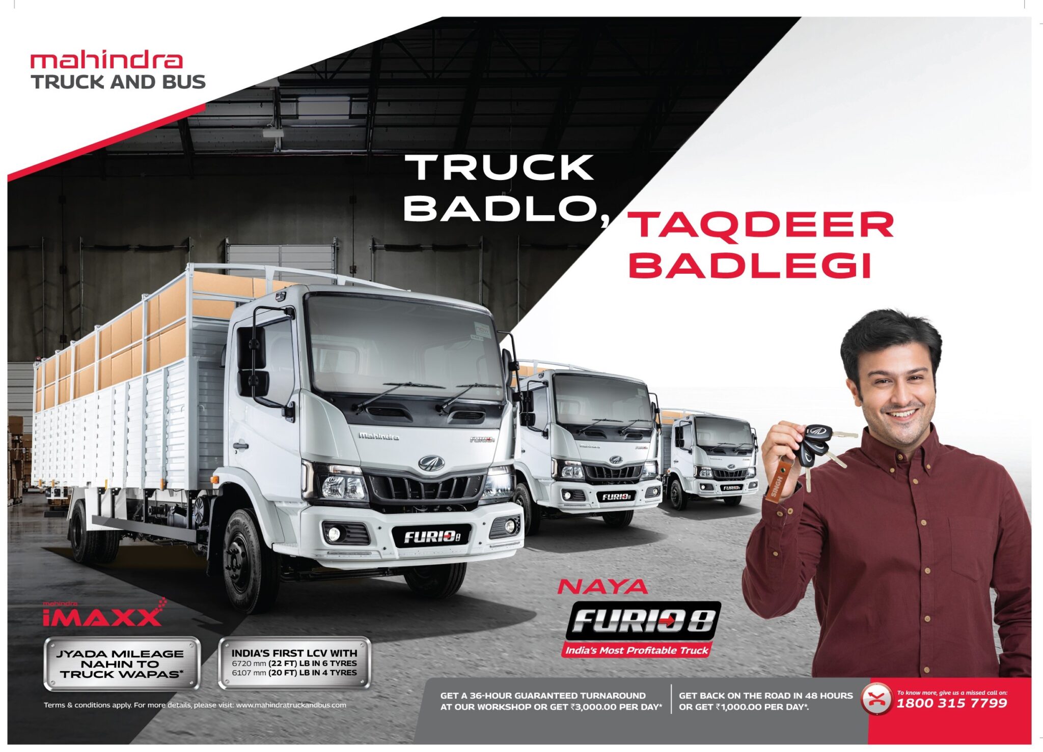 Mahindra FURIO 8 Delivers Guaranteed Highest Mileage & Profit