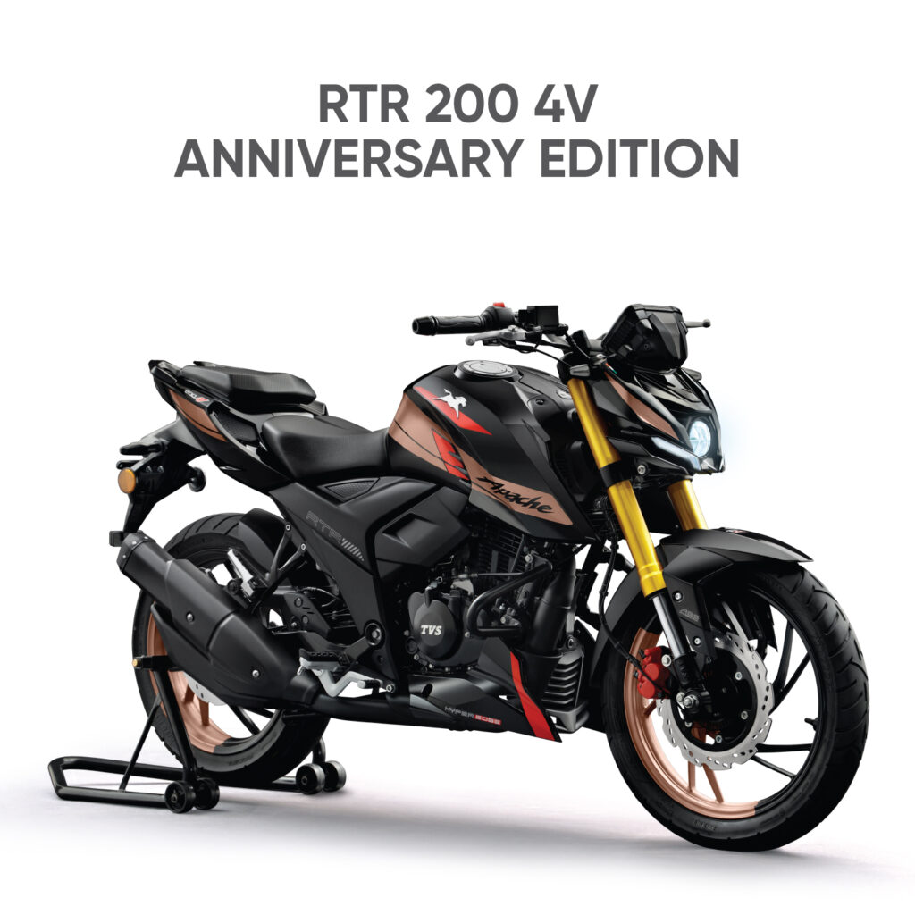 2025 TVS Apache Range Updated Heavily - Anniversary Edition Launched